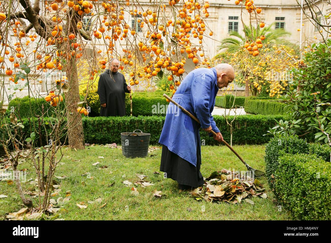 Benedictine Monk Working