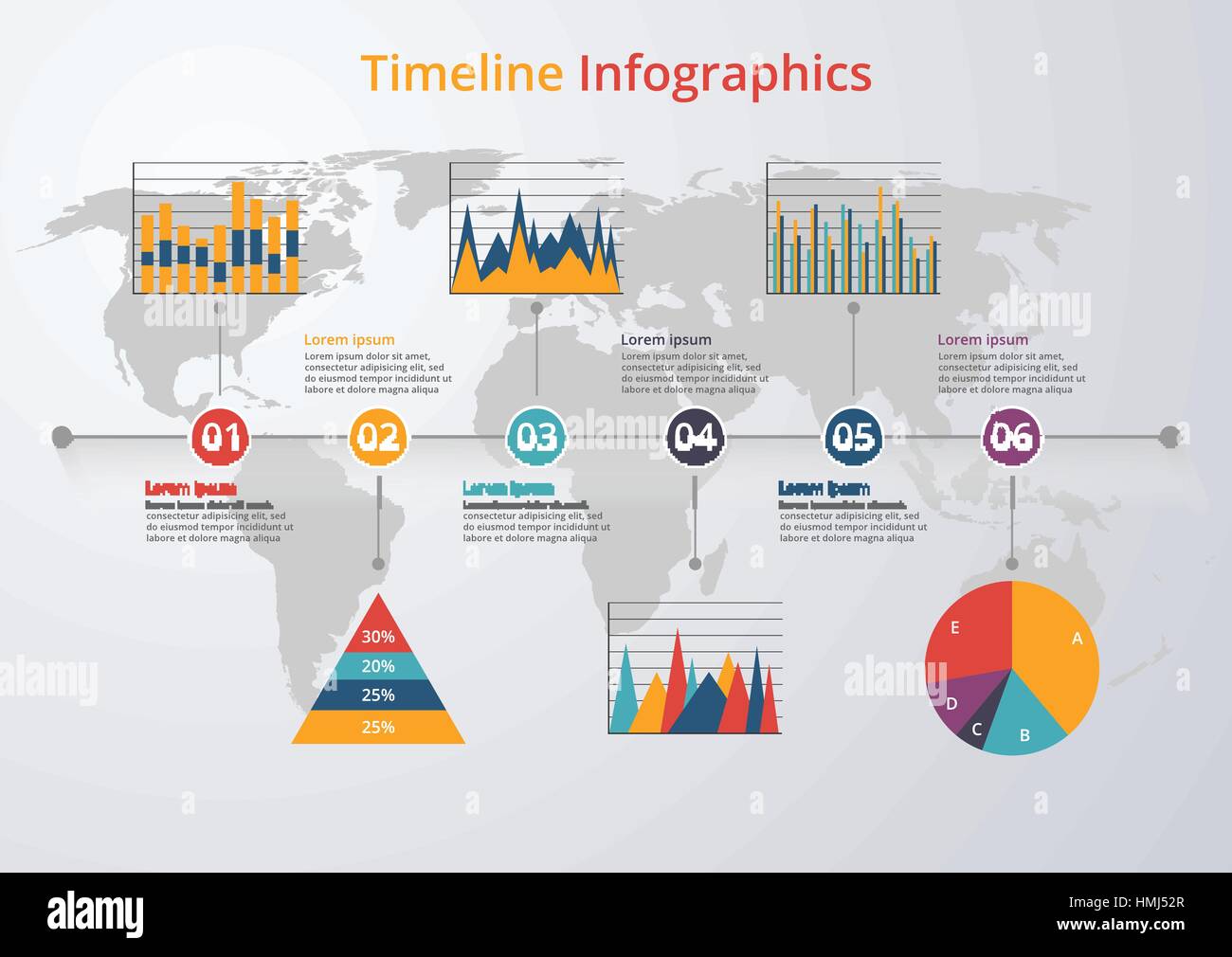 Vector illustration Timeline. flat design. Stock vector Stock Vector ...