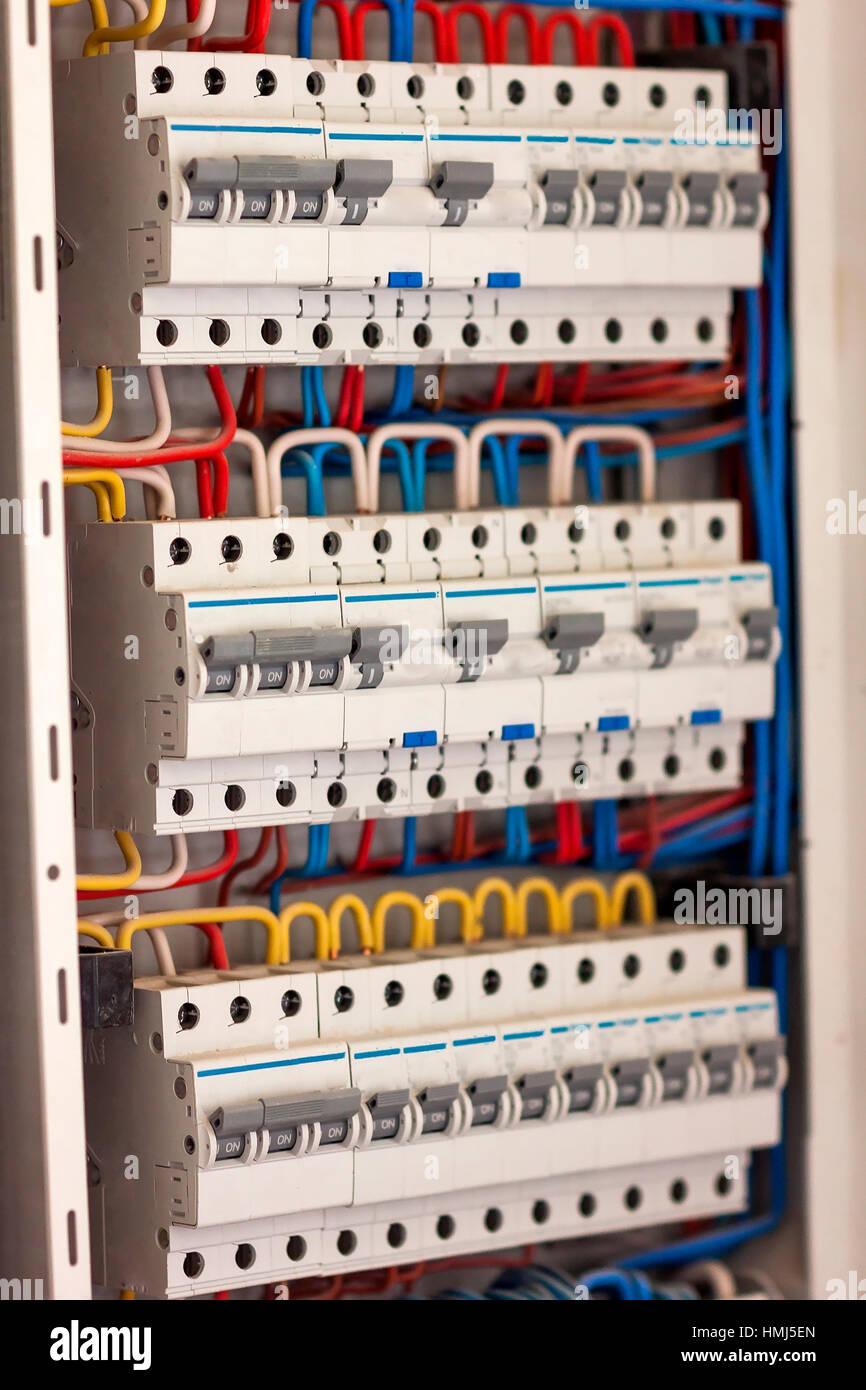 Electical distribution fuseboard. Electrical supplies. Electrical panel ...