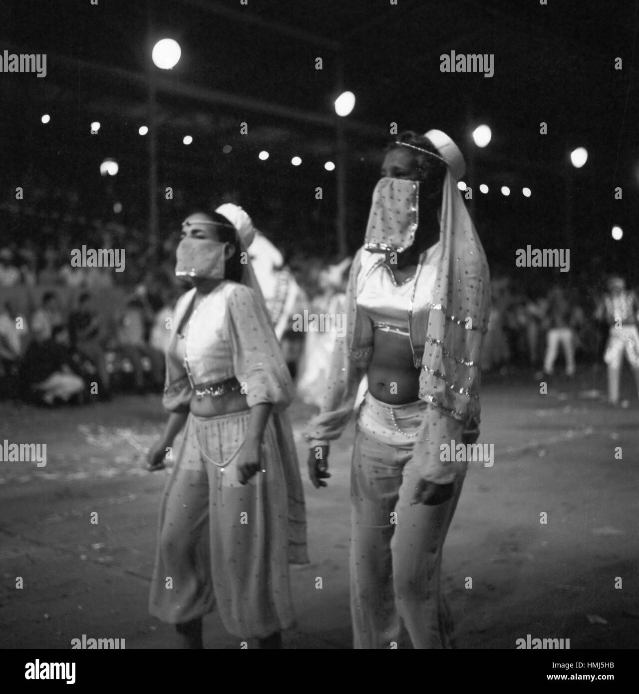 Karneval in Rio de Janairo, Brasilien 1966. Carnival in Rio de Janairo ...