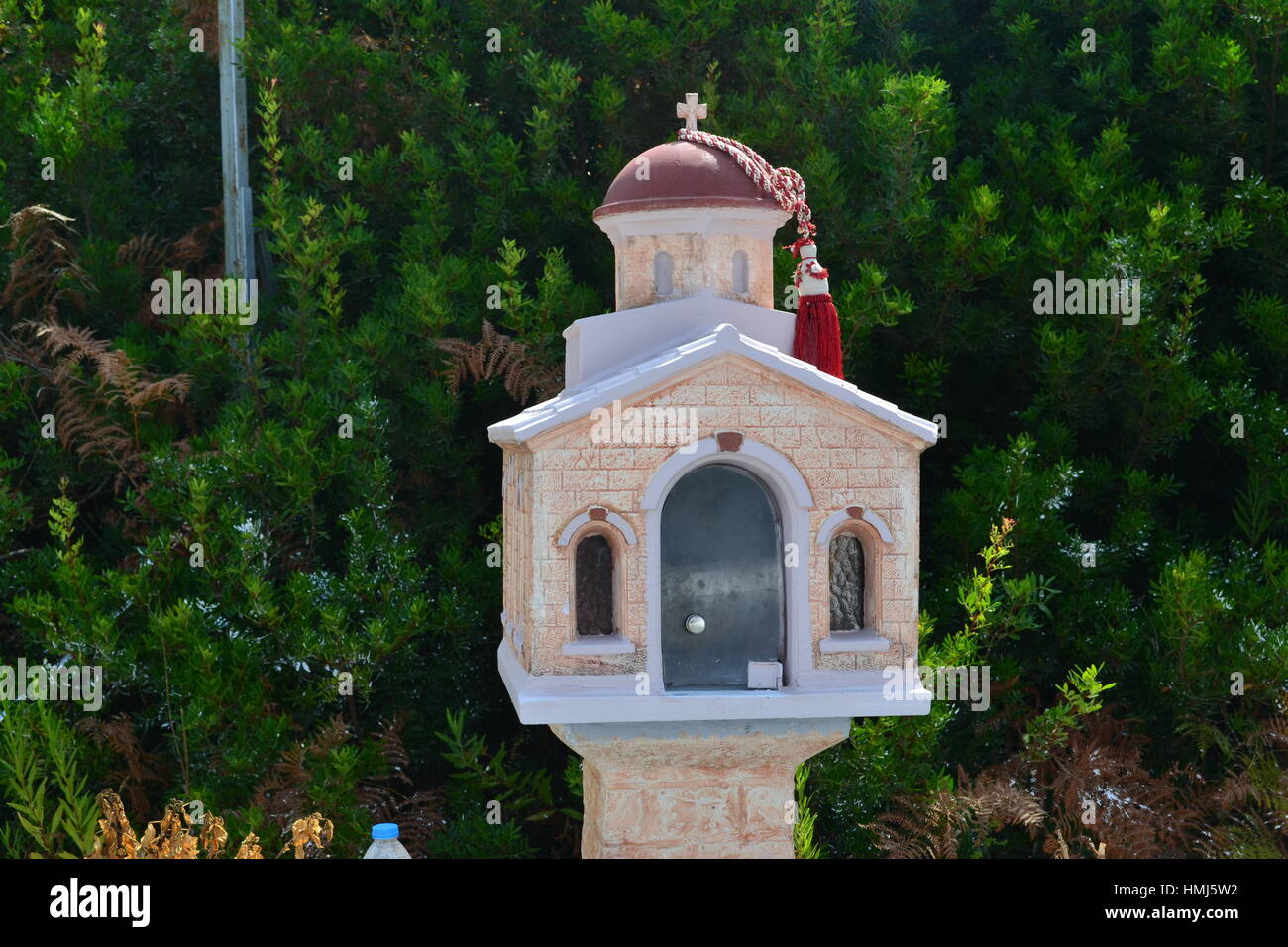 Colourful christian church in countryside of the island Stock Photo - Alamy