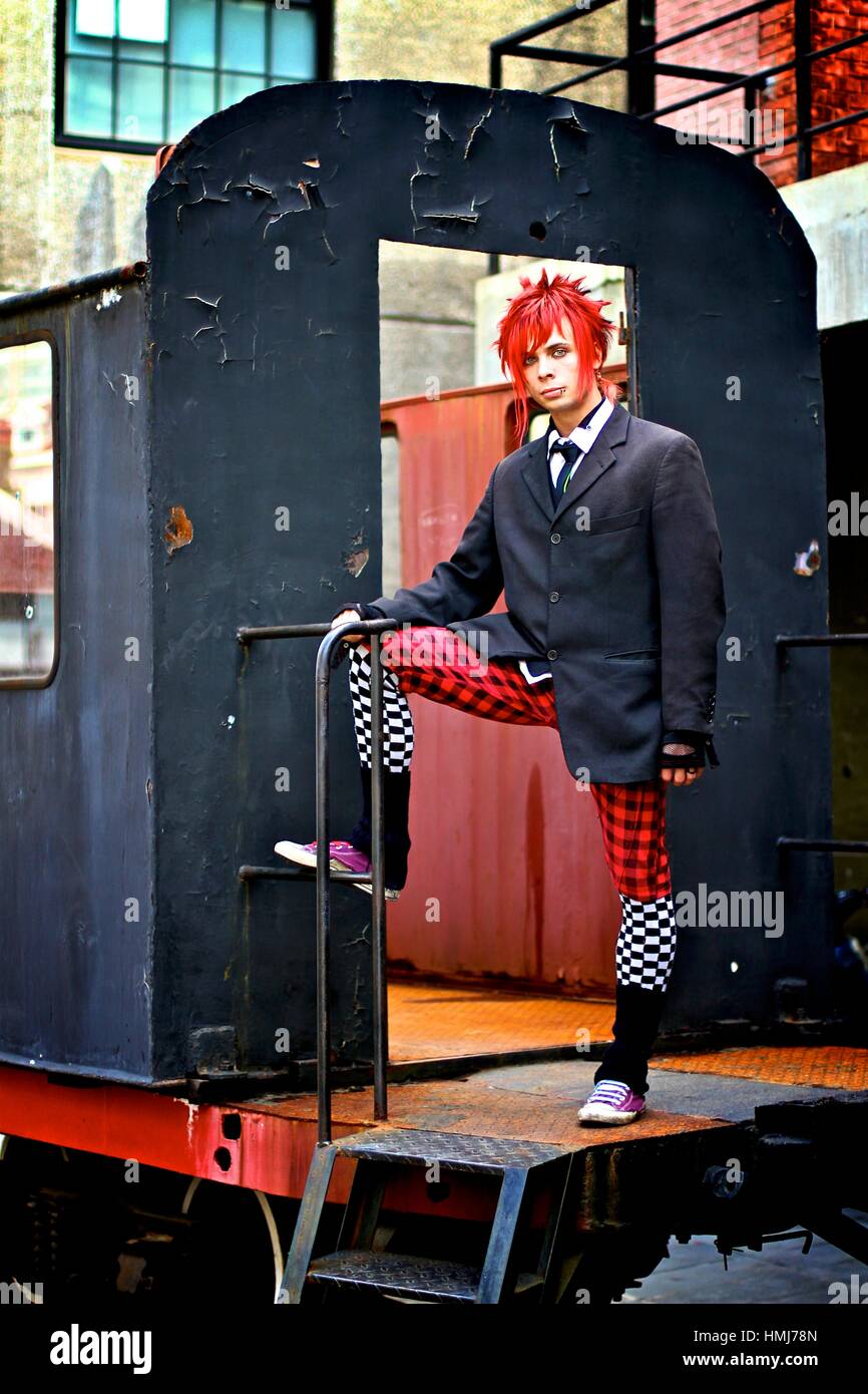 portrait of a young alternative man Stock Photo - Alamy