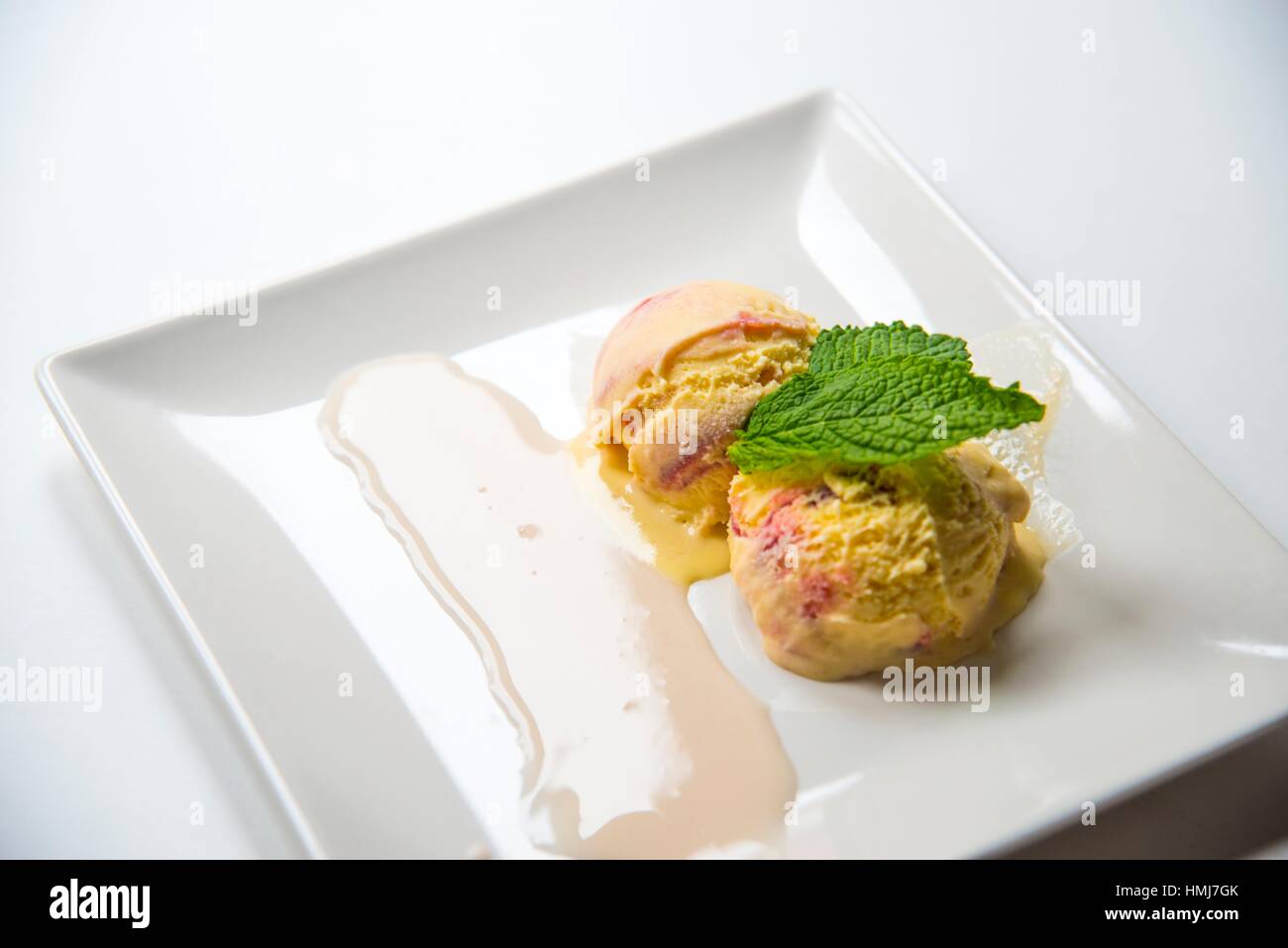 Mango raspberry ice cream hi-res stock photography and images - Alamy