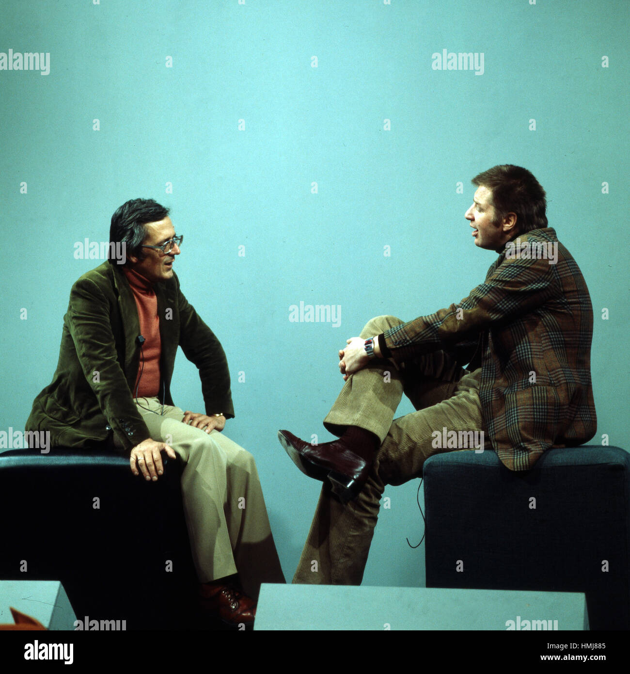 Kabarettisten Dieter Hildebrandt (links) und Werner Schneyder ...