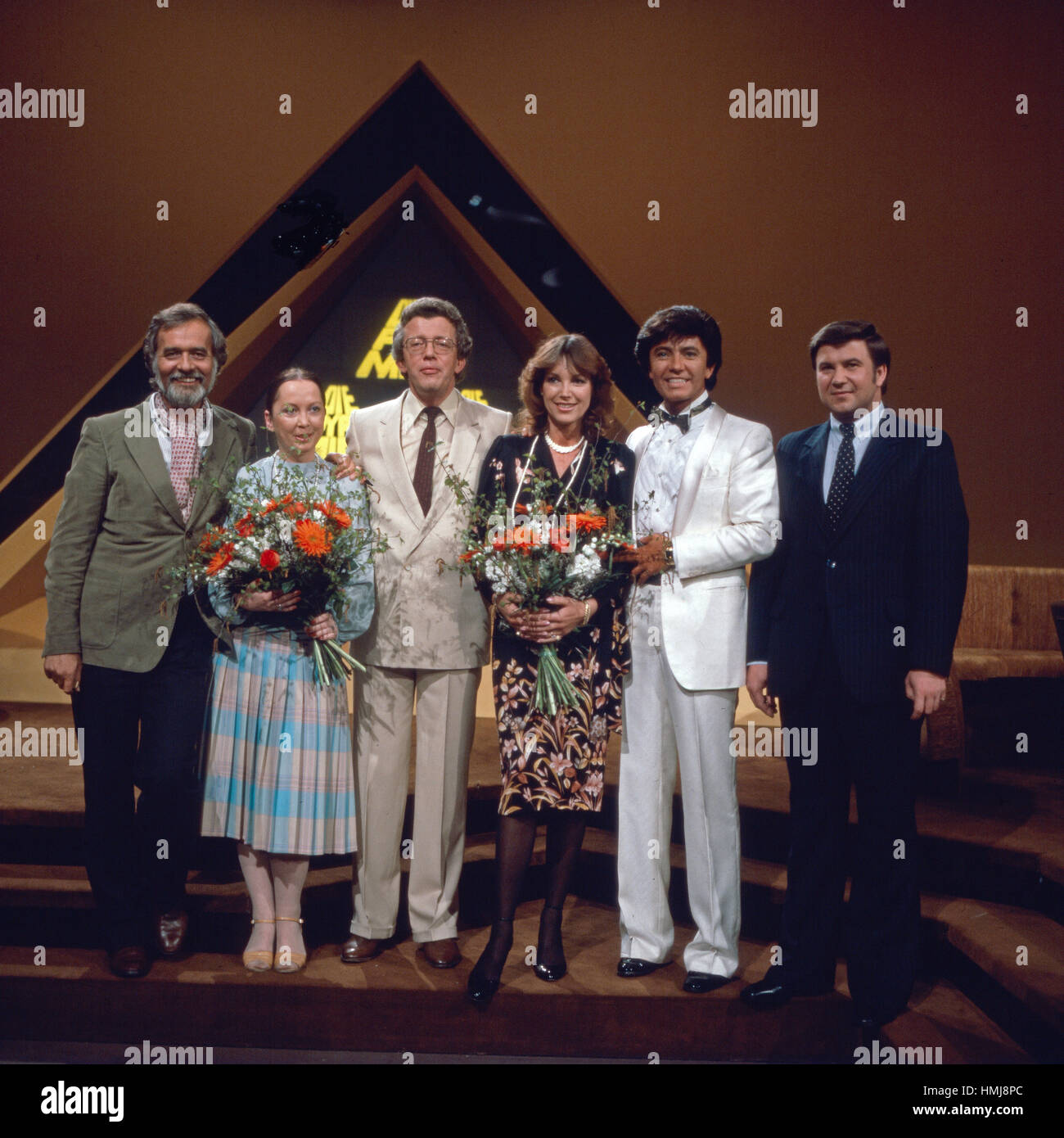 Die Pyramide, Quizshow mit Dieter Thomas Heck (Mitte), Elmar Gunsch ...
