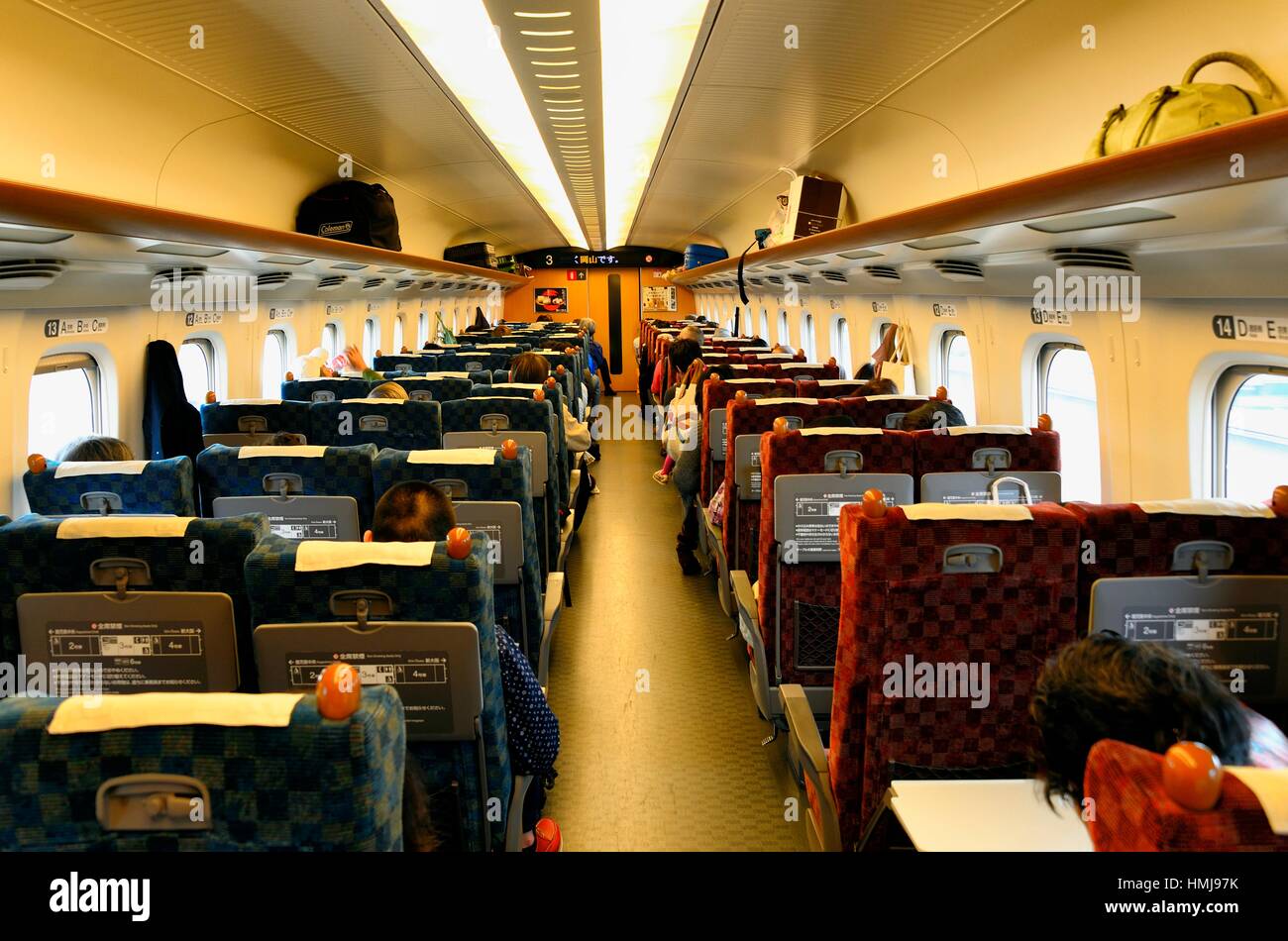 Interior Of Shinkansen Fast Train High Resolution Stock Photography and ...