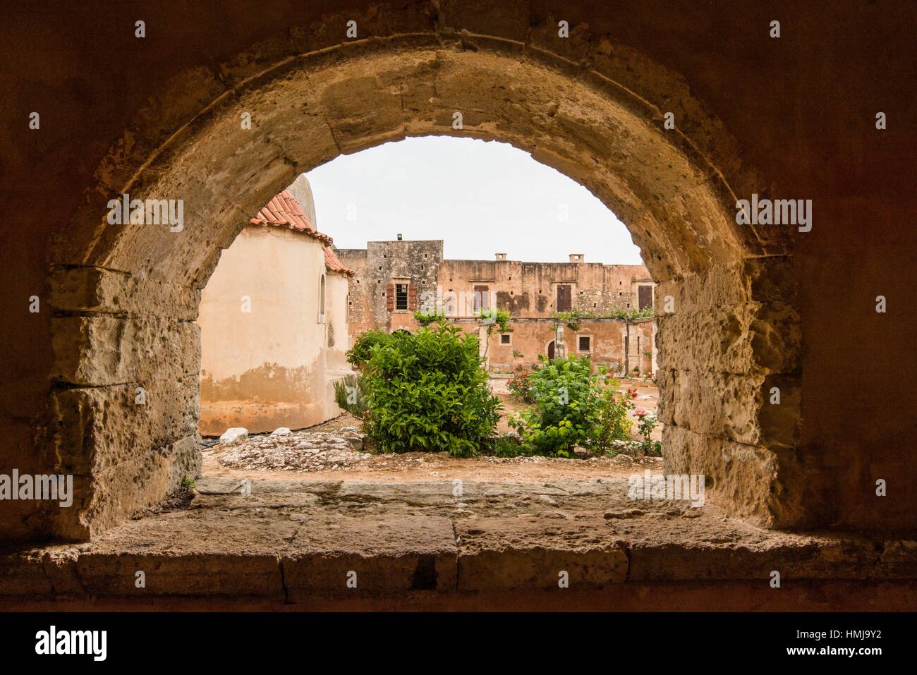 Arkadi monastery, Crete, Greece Stock Photo - Alamy