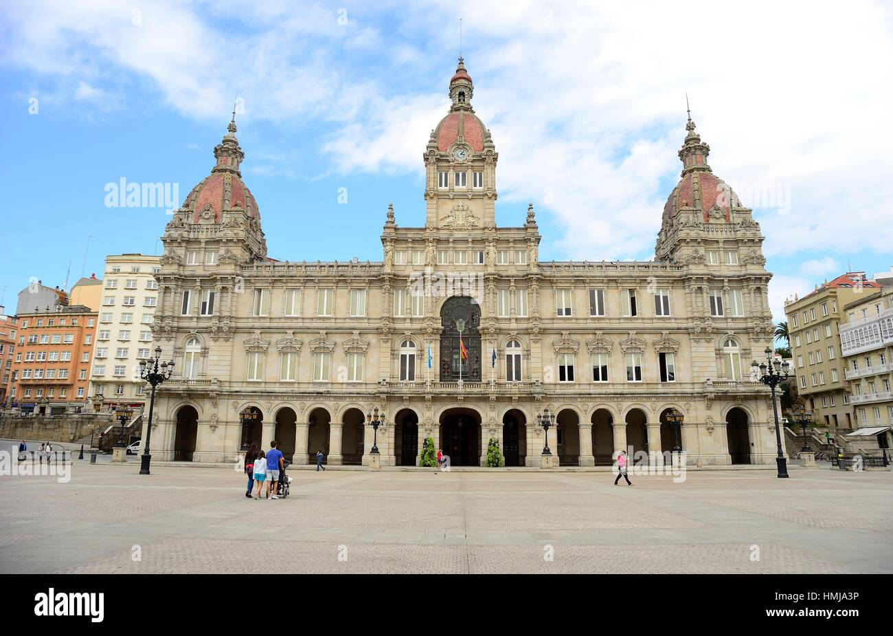 City hall in maria pita square hi-res stock photography and images - Alamy