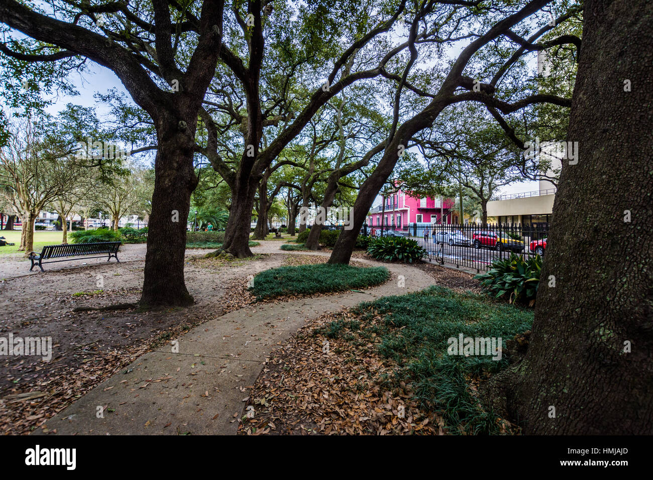 French Quarters in New Orleans Louisiana in Winter Before Mardi Gras ...