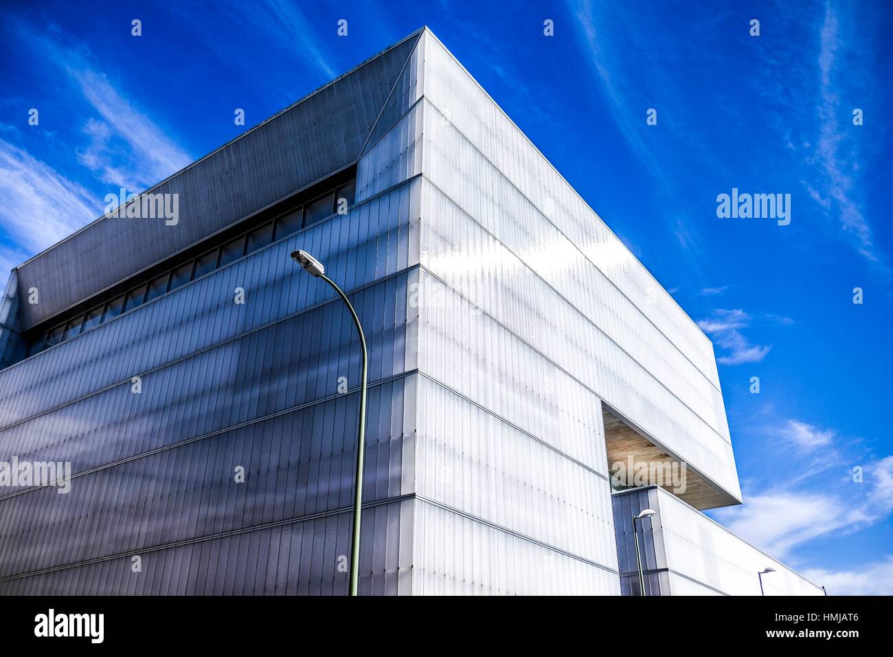 Library architecture in Madrid, Spain, Europe Stock Photo - Alamy