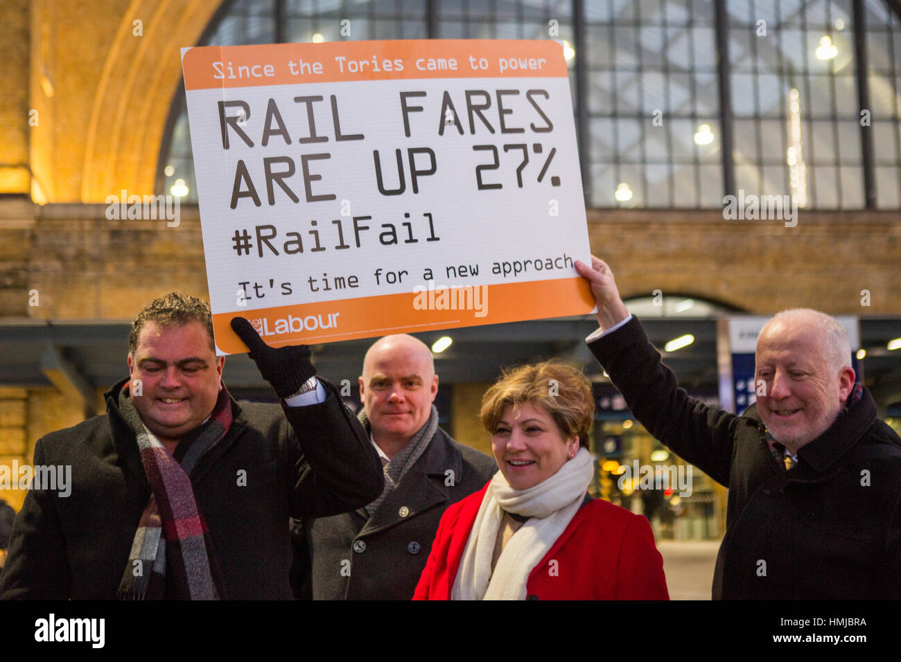 Action for Rail protest over the increase of rail ticket prices at King ...