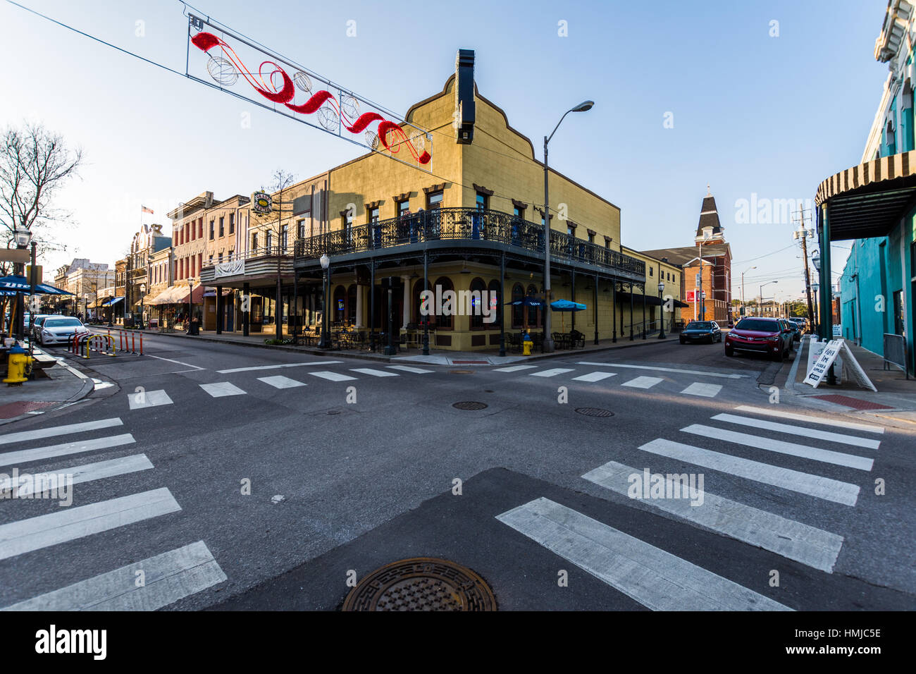 Historic Downtown Mobile, Alabama during a Warm Day Stock Photo - Alamy