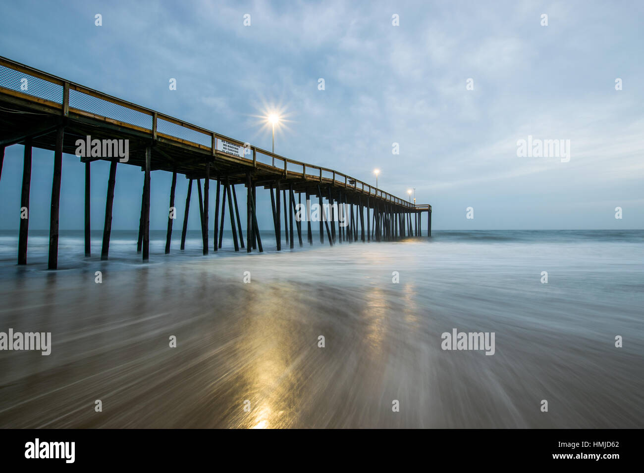 Ocean City, Maryland Pier during a Warm Fall Night Stock Photo - Alamy