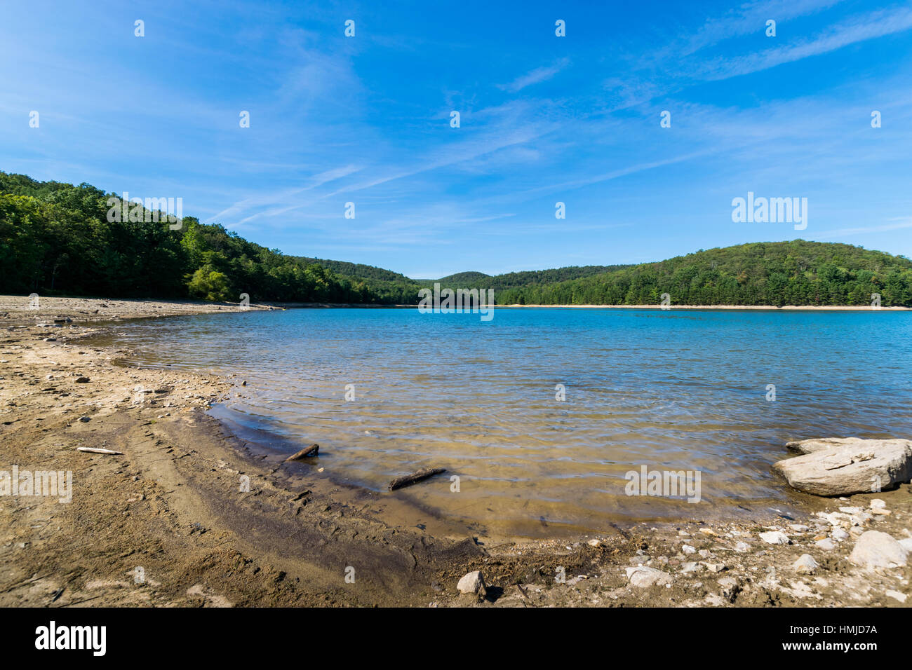 Overlooking Long Pine Reservoir in Michaux State Forest, Pennsylvania ...