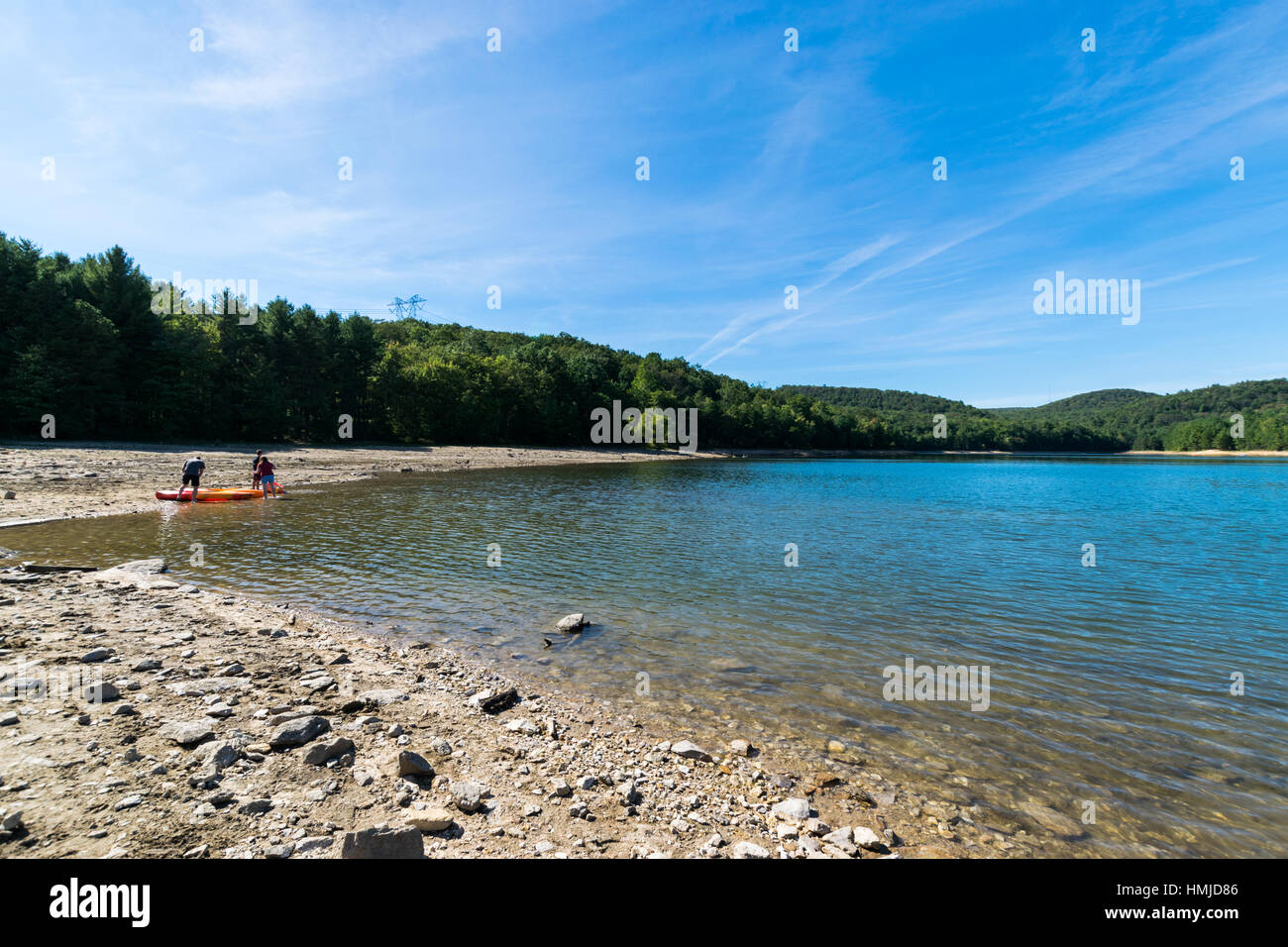 Overlooking Long Pine Reservoir in Michaux State Forest, Pennsylvania ...