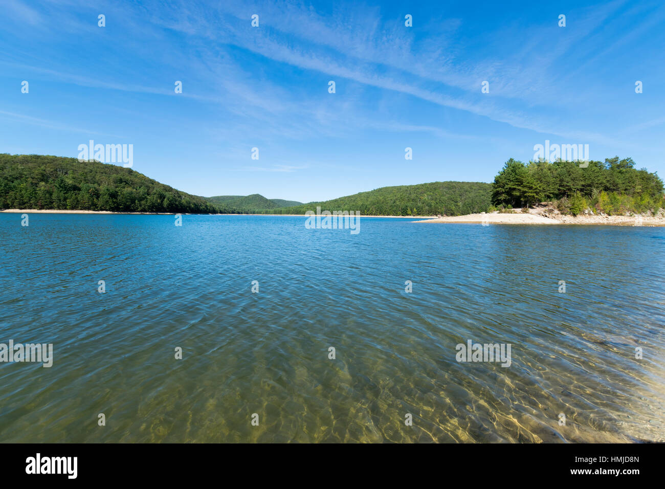 Overlooking Long Pine Reservoir in Michaux State Forest, Pennsylvania ...