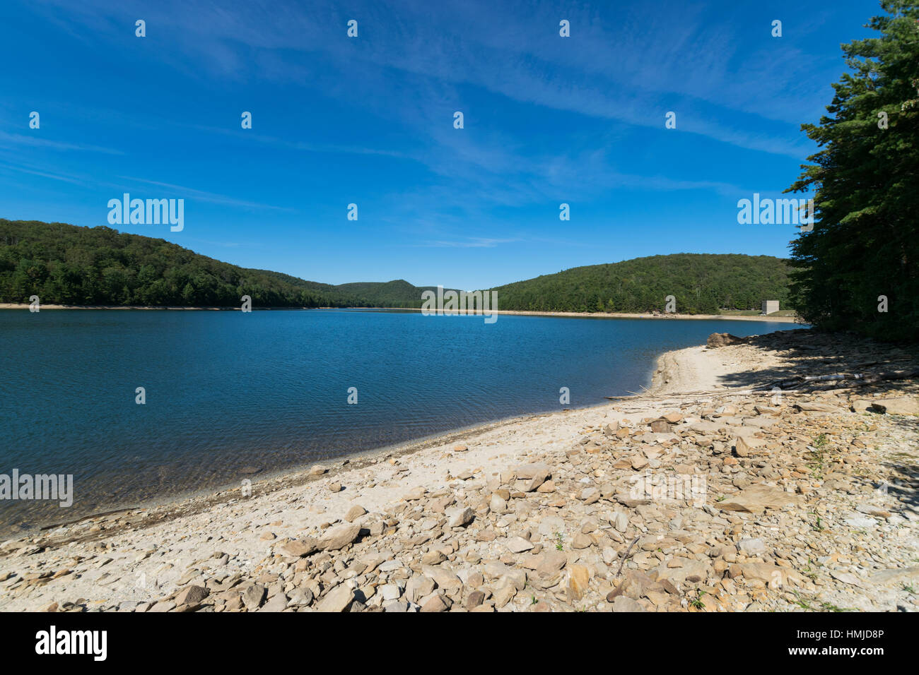 Overlooking Long Pine Reservoir in Michaux State Forest, Pennsylvania ...