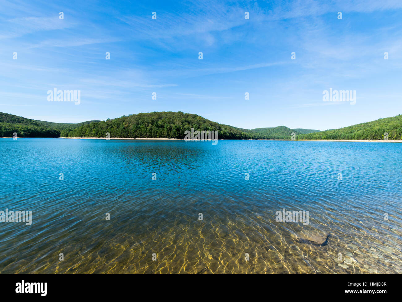 Overlooking Long Pine Reservoir in Michaux State Forest, Pennsylvania ...