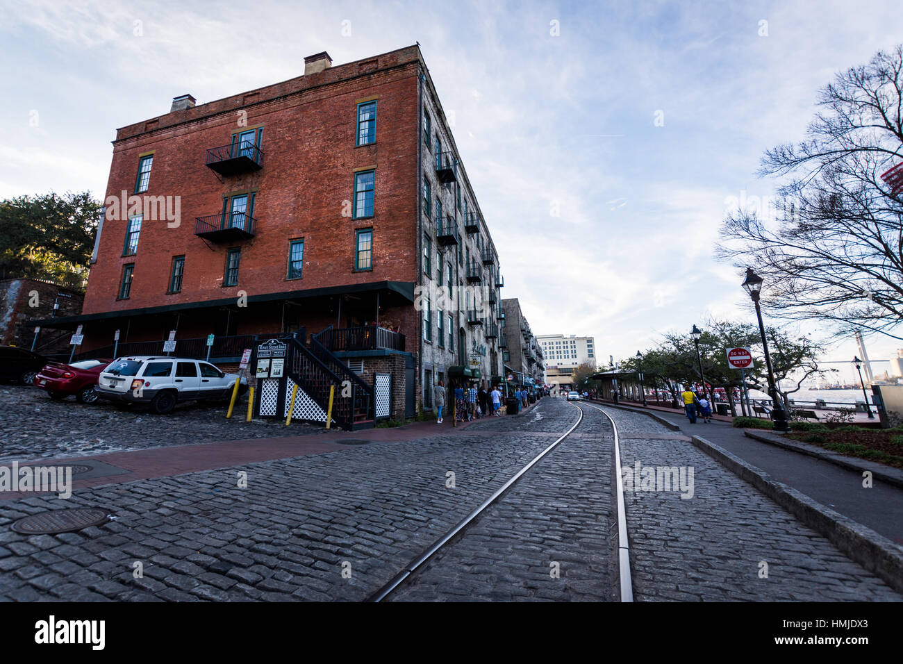 River Street in Savannah, Georgia on a Warm Day Stock Photo - Alamy
