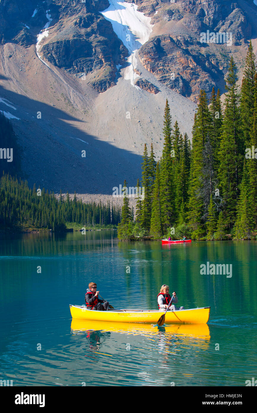 Moraine lake in Banff National Park Stock Photo - Alamy