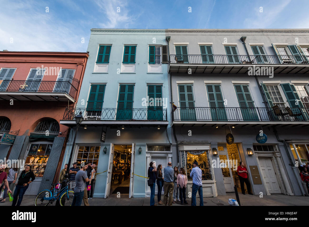 Royal Street in Downtown New Orleans, Louisiana French Quarters Stock ...