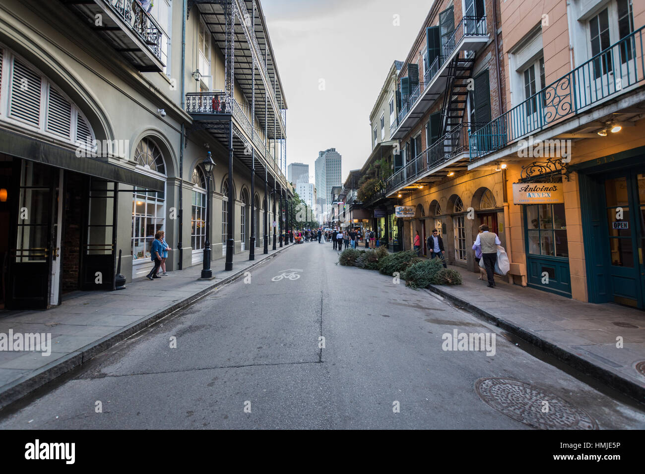 Royal Street in Downtown New Orleans, Louisiana French Quarters Stock ...