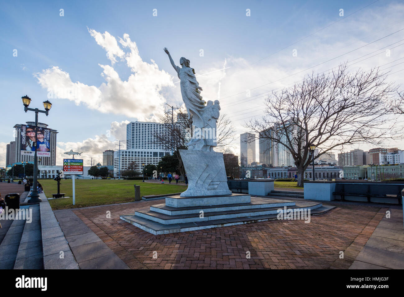Woldenberg Park New Orleans, Louisiana Stock Photo - Alamy