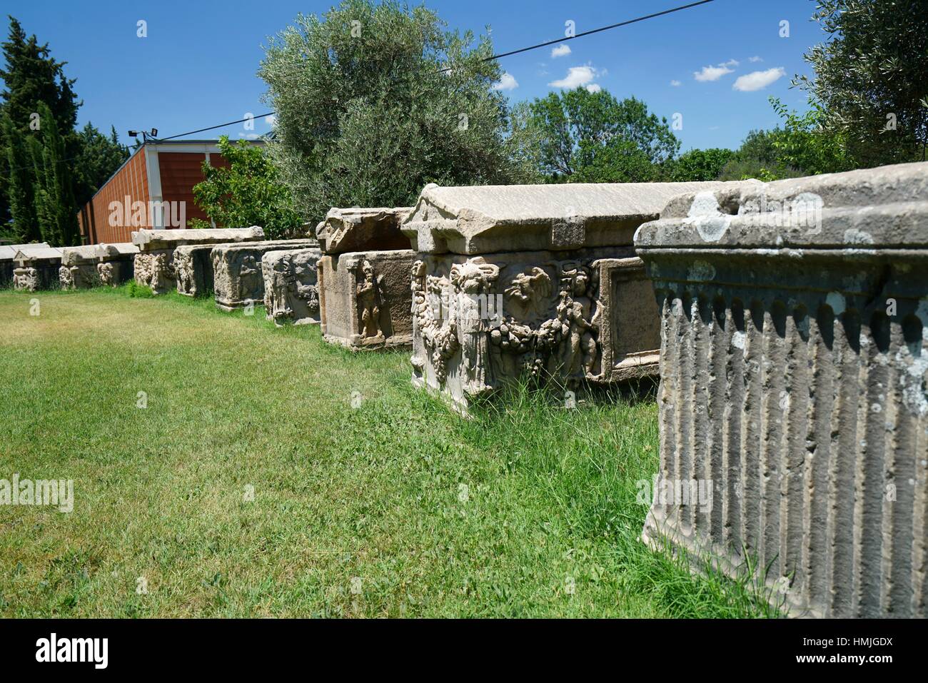 Sarcophagi with Garland (Roman Period). Aphrodisias. Ancient Greece ...