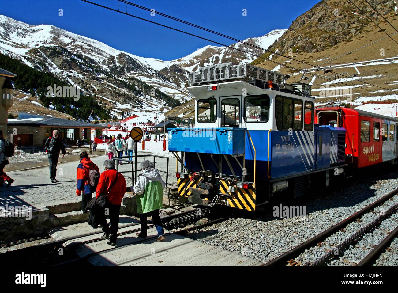Núria valley railway hi-res stock photography and images - Alamy
