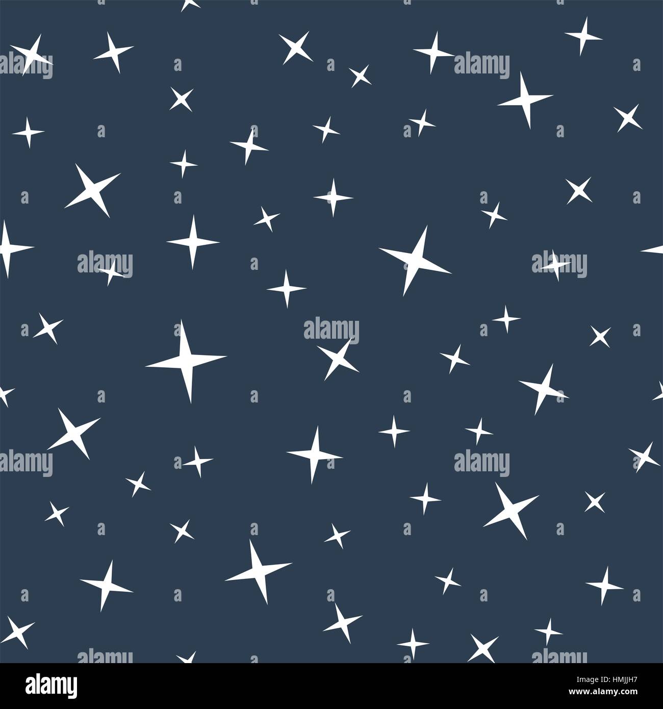 Abstract seamless pattern with night sky and stars. Star sky background ...