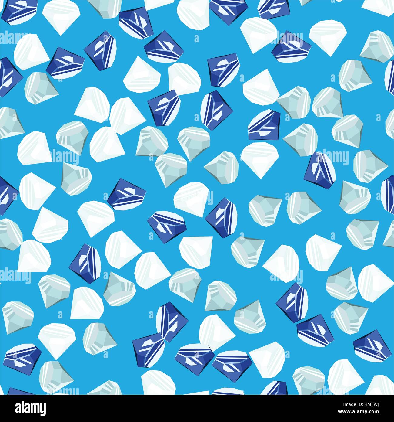 Diamonds randomly placed over sky blue background seamless pattern ...