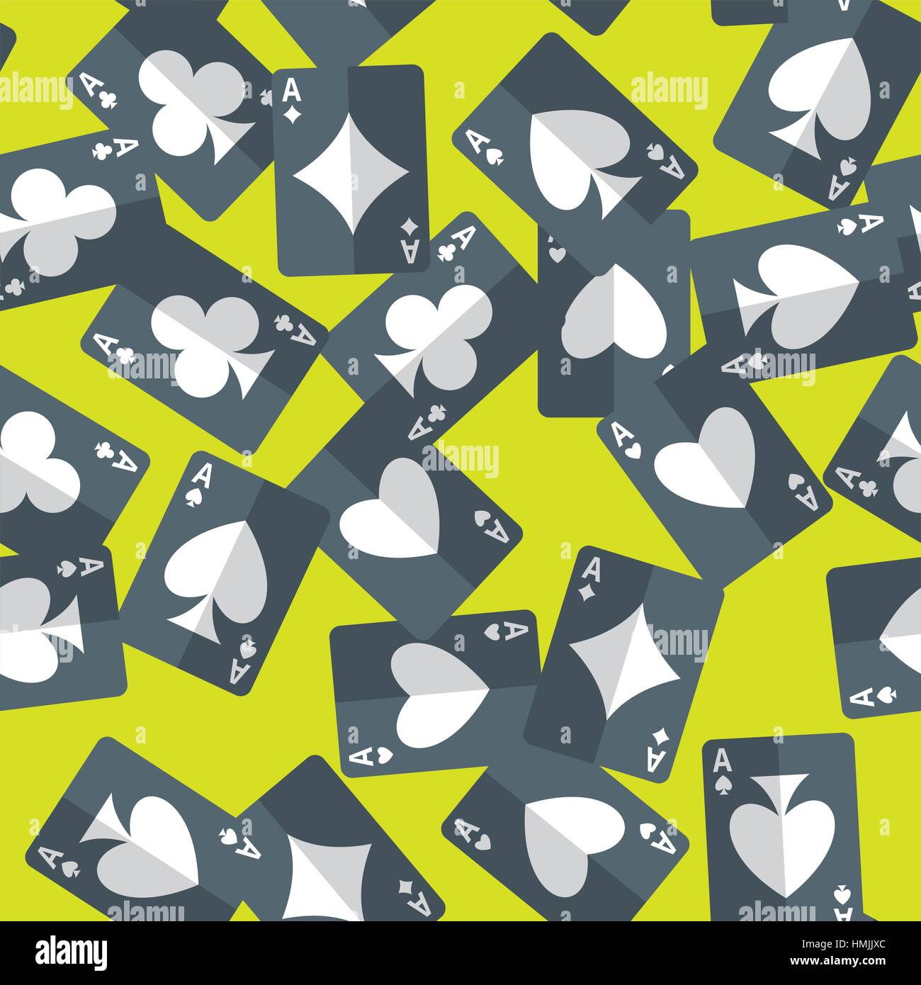 Seamless pattern aces playing cards hi-res stock photography and images ...