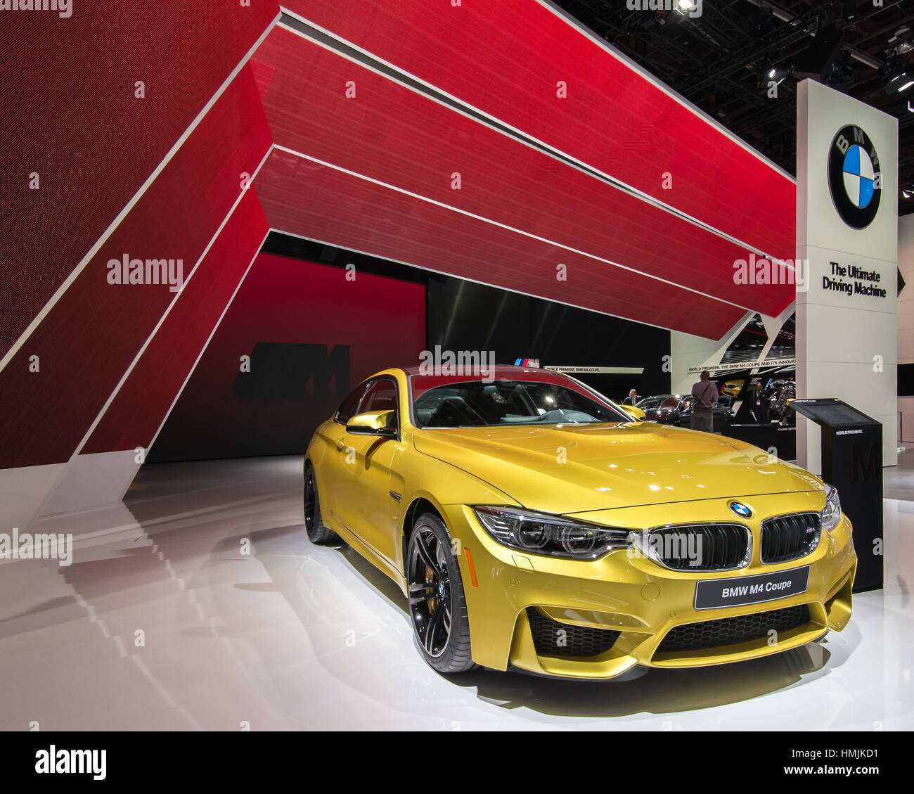 DETROIT, MI/USA - JANUARY 14: A BMW M4 car at the North American ...