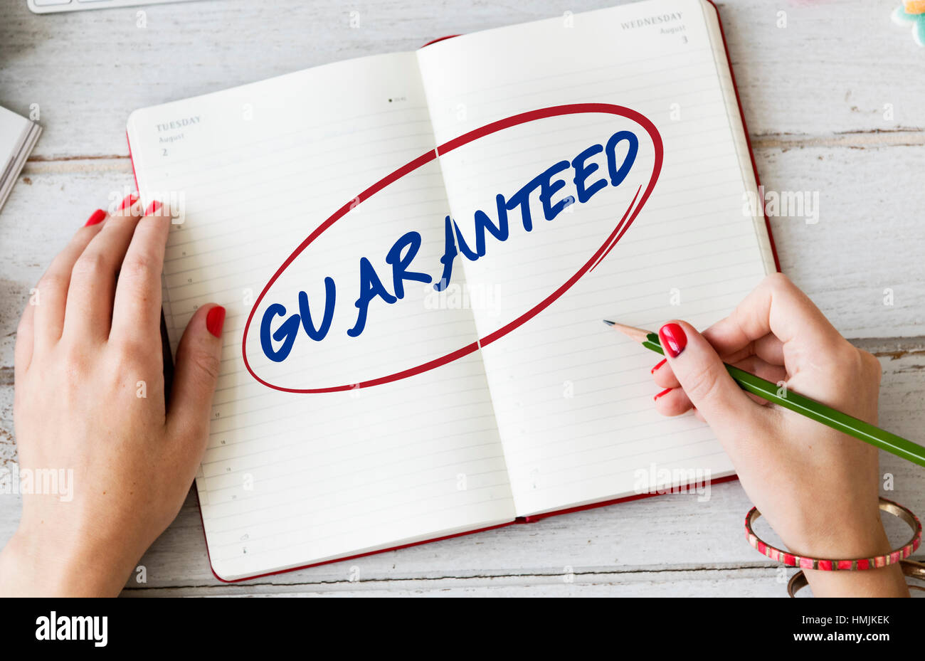 Guarantee Service Quality Insurance Benefits Concept Stock Photo - Alamy