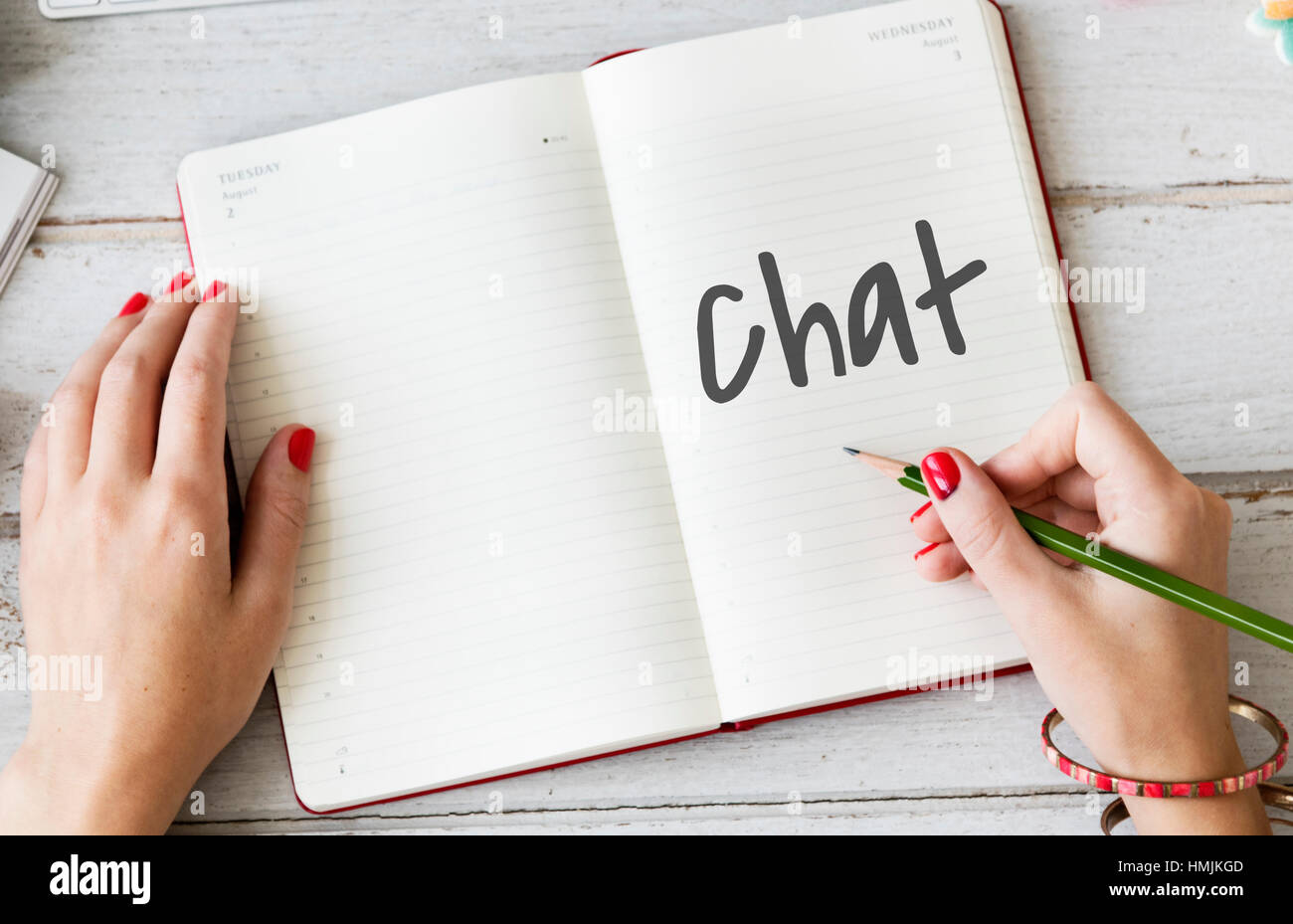 Chat Communication Message Talking Connection Concept Stock Photo - Alamy