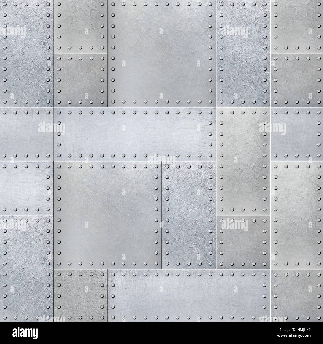 Steel metal plates with rivets background Stock Photo - Alamy