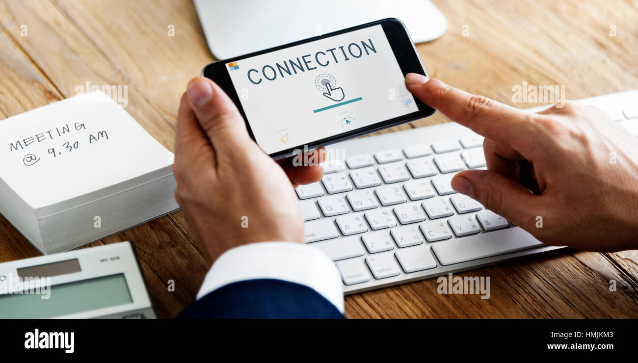Technology Networking Communication Connection Concept Stock Photo - Alamy