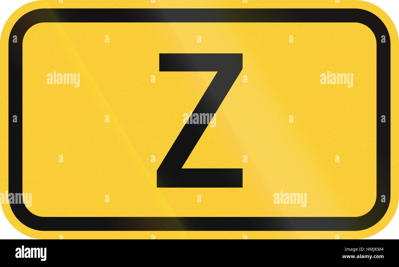 Numbered highway shield of a German Bundesstrasse (Federal road Stock ...