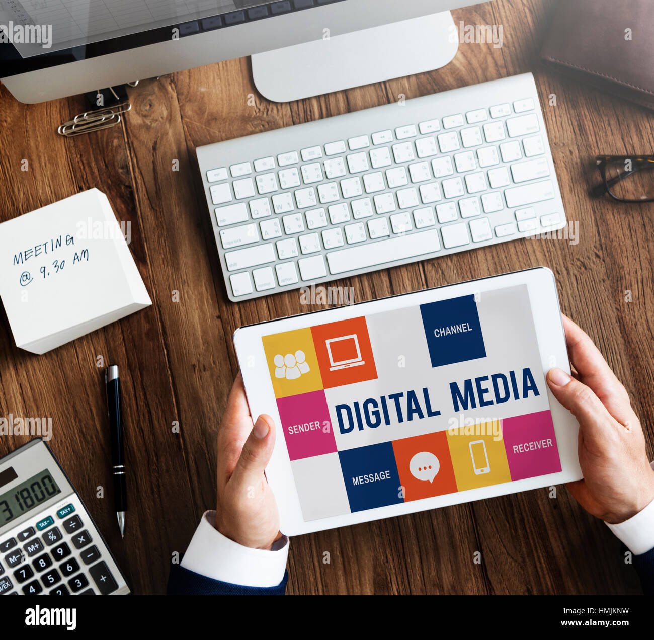 Media Technology Online Digital Networking Concept Stock Photo - Alamy