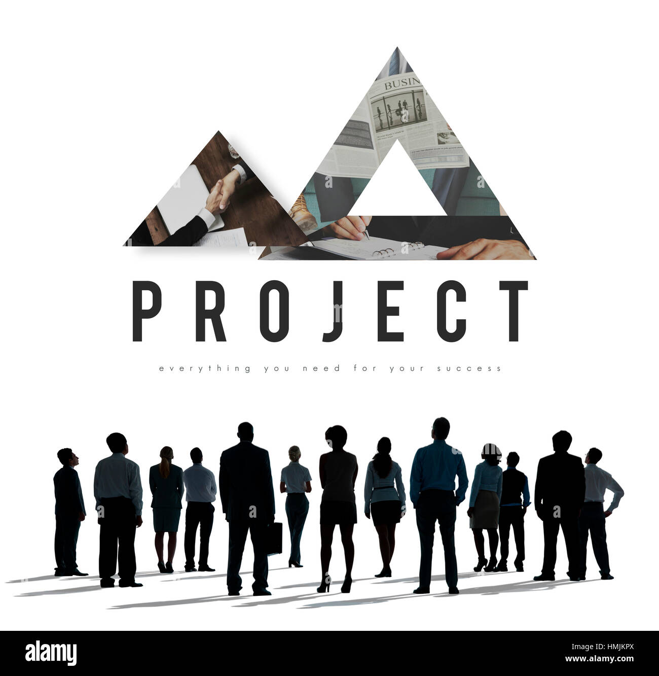 Triangle shaped abstract design business concept Stock Photo - Alamy