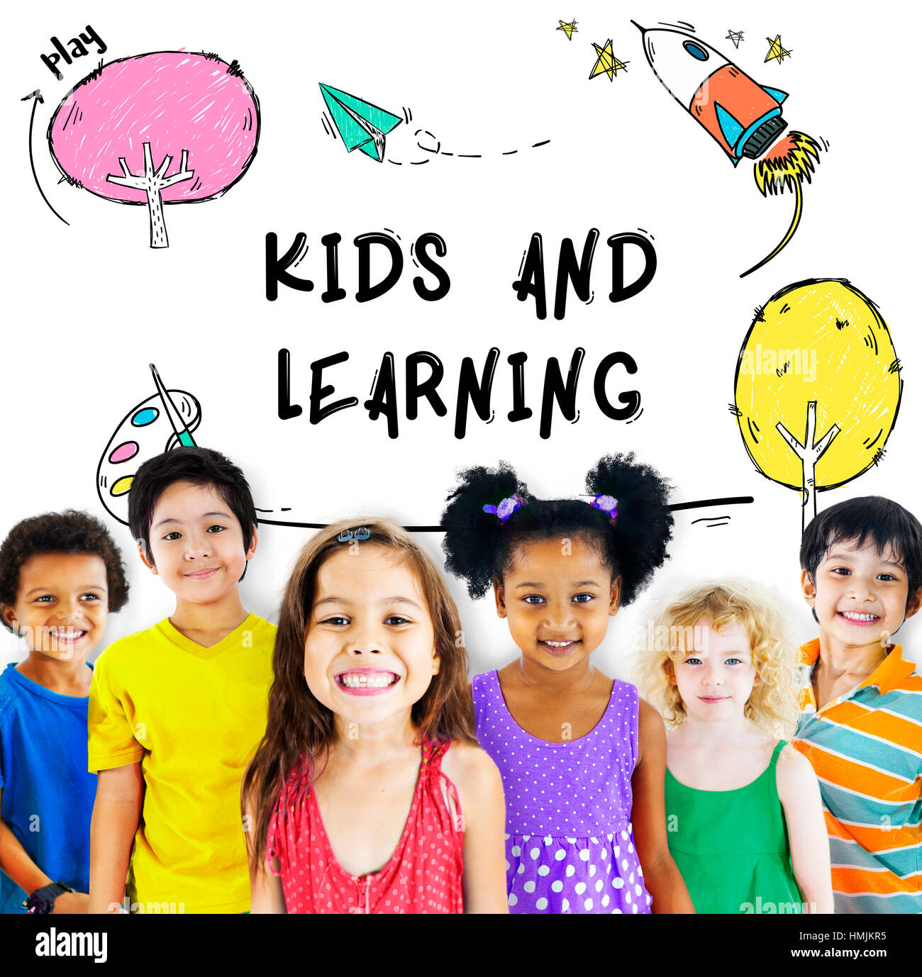 Children Imagination Learning Icon Concept Stock Photo - Alamy