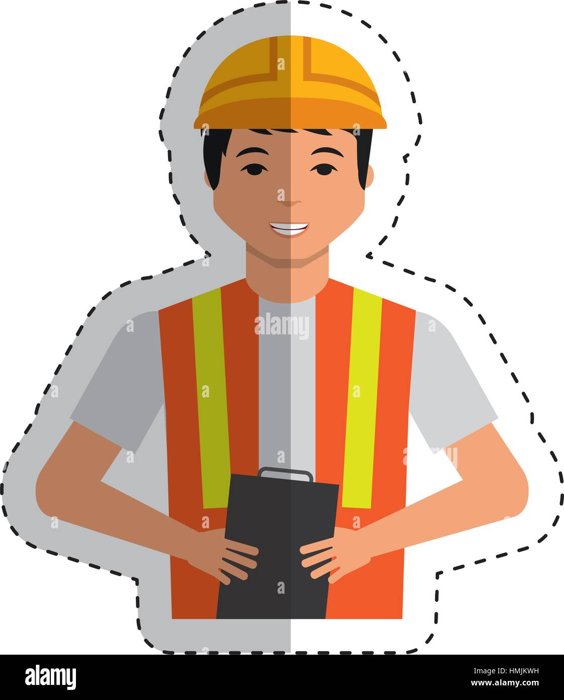 Construction professional avatar character vector illustration design ...