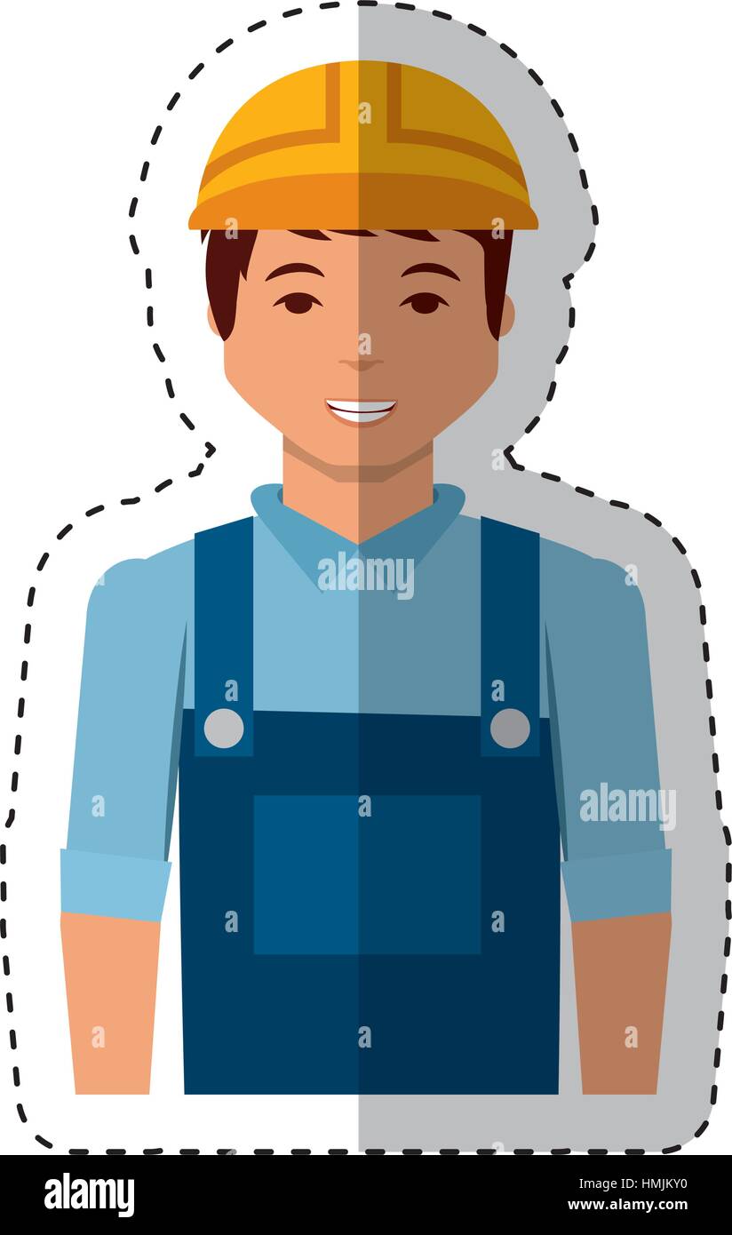 Construction professional avatar character vector illustration design ...