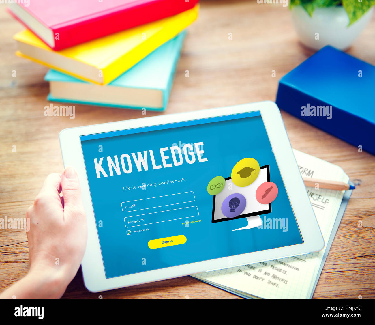 Training Study Knowledge E-learning Concept Stock Photo - Alamy