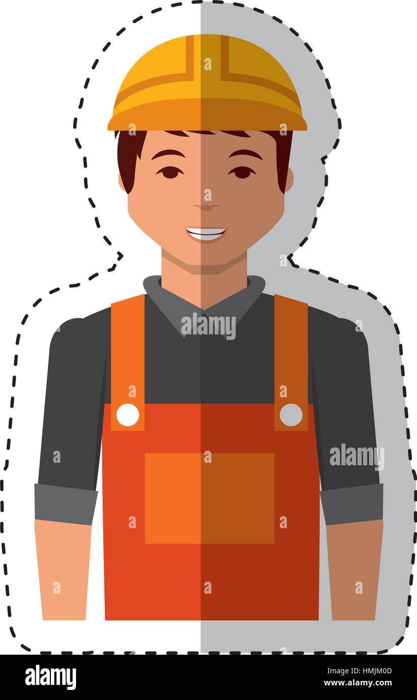 Construction professional avatar character vector illustration design ...