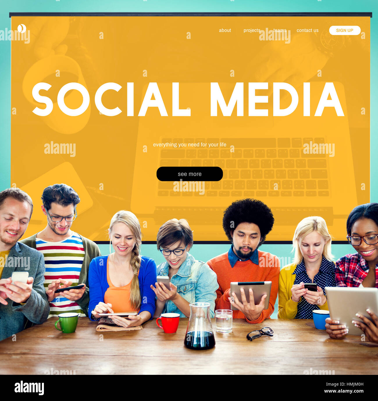 Internet Technology Social Media Concept Stock Photo - Alamy
