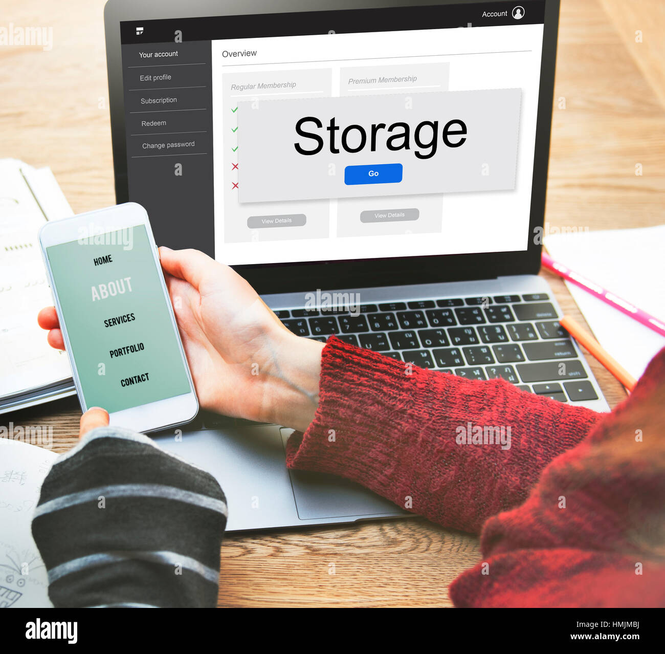 Free Trial Storage Member Concept Stock Photo - Alamy