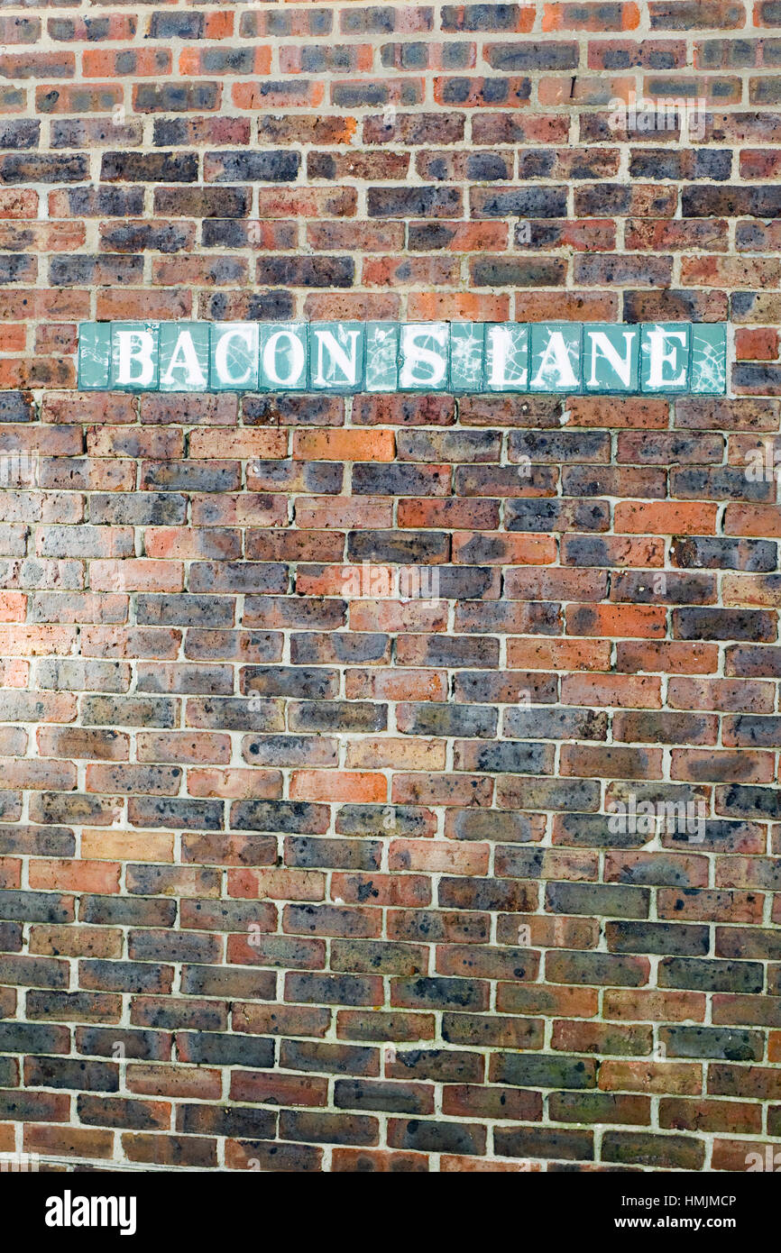 Sign signage brick bricks wall brickwork hi-res stock photography and ...