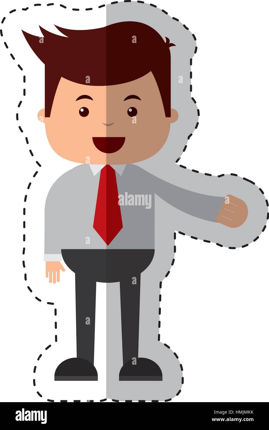 businessman funny character icon vector illustration design Stock ...