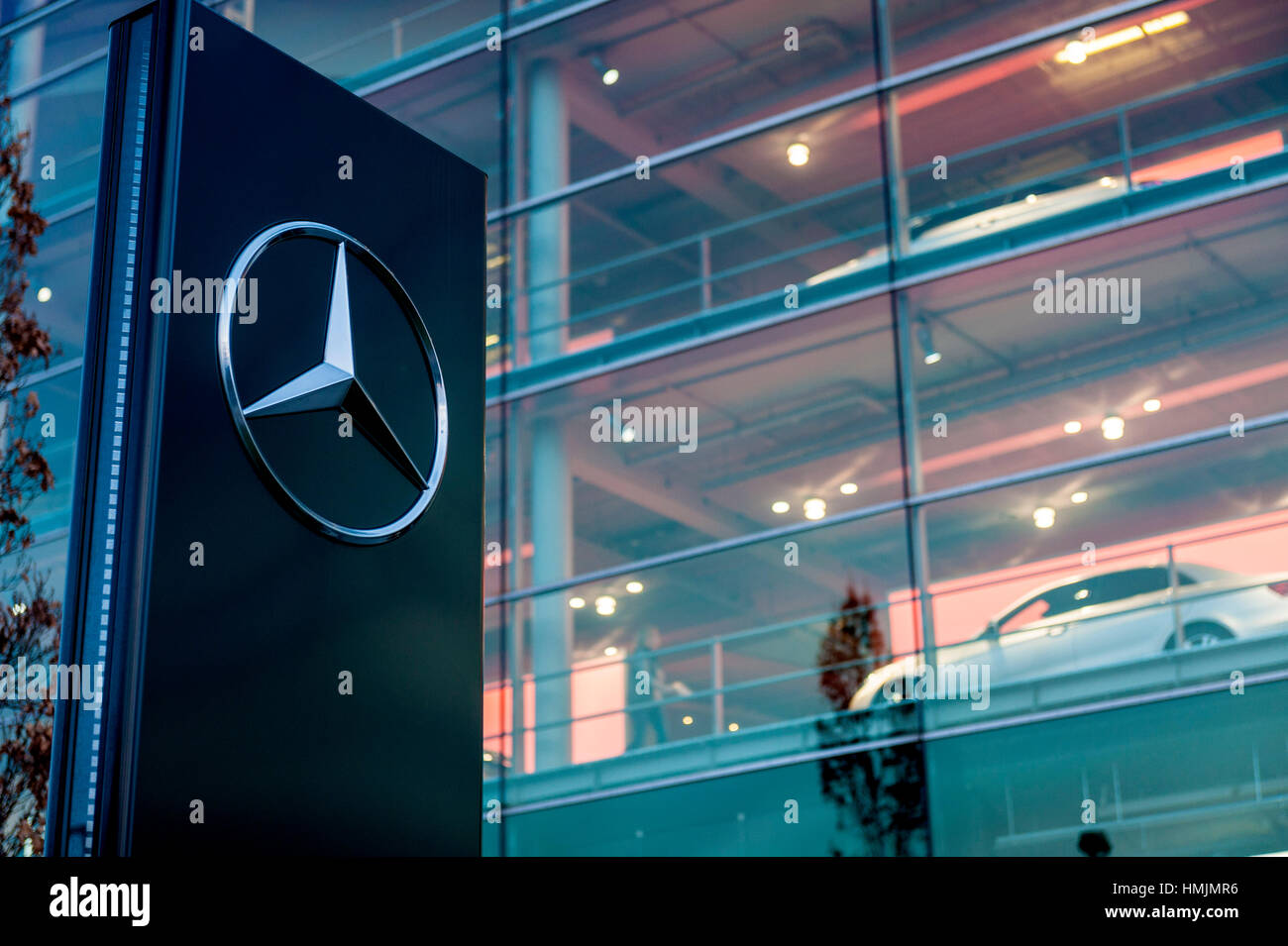 Mercedes Benz Branch Munich - Bavaria, Germany Stock Photo - Alamy